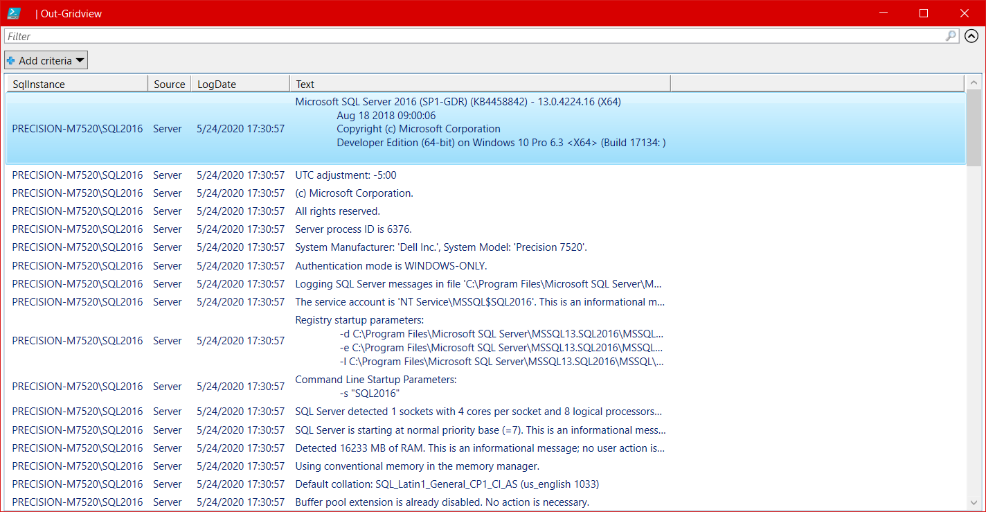 TIL: Get-DbaErrorLog - DallasDBAs.com